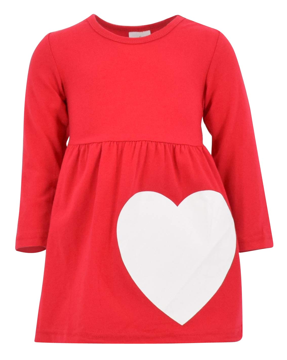 Unique Baby Girls Valentines Day Toddler Double Hearts Legging Set Outfit (4 Years, Red)