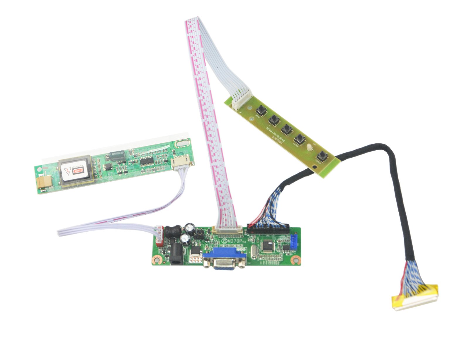 NJYTouch V.M70A VGA Controller Board Kit LVDS Driver for LP171WP4 LTN170WX-L05 LTN170WX-L03 LTN170X2-L02 LCD Screen