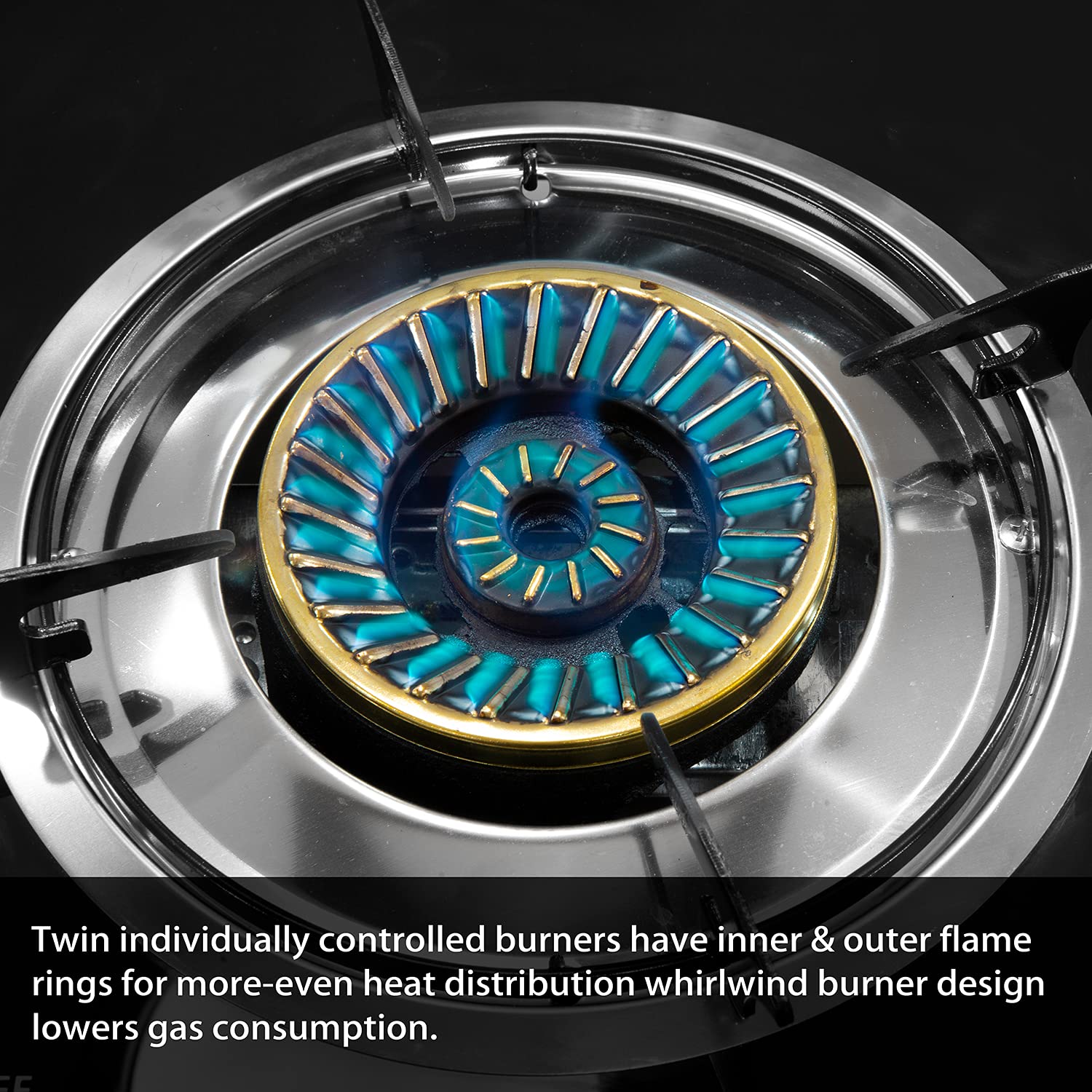 Barton Double Burner Stove w/Auto Ignition Glass Top Deluxe Outdoor Propane Portable Camping Cooking Range