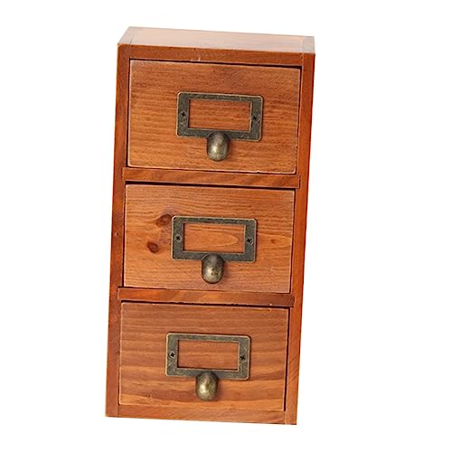 BESTOYARD 1pc Box Storage Box toiletry organizer stacking storage bins storage drawers jewelery organizer storage pull out drawers toiletry containers Wood desk multipurpose office