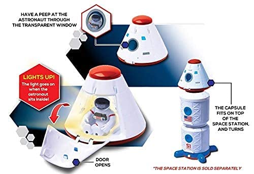 ASTRO VENTURE Deluxe Space Playset Toy - Space Shuttle, Space Station & Capsule, Space Rover & Rocket w/Lights and Sound - Space Toys for Boys and Girls