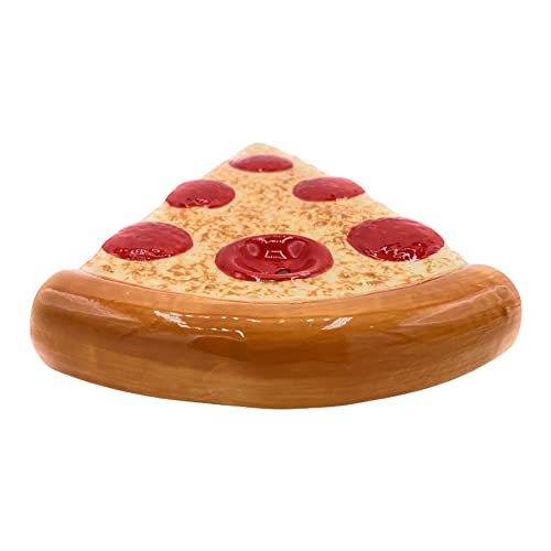 Butt Bat Ceramic Pizza Slice for Home or Restaurant Decoration and Display