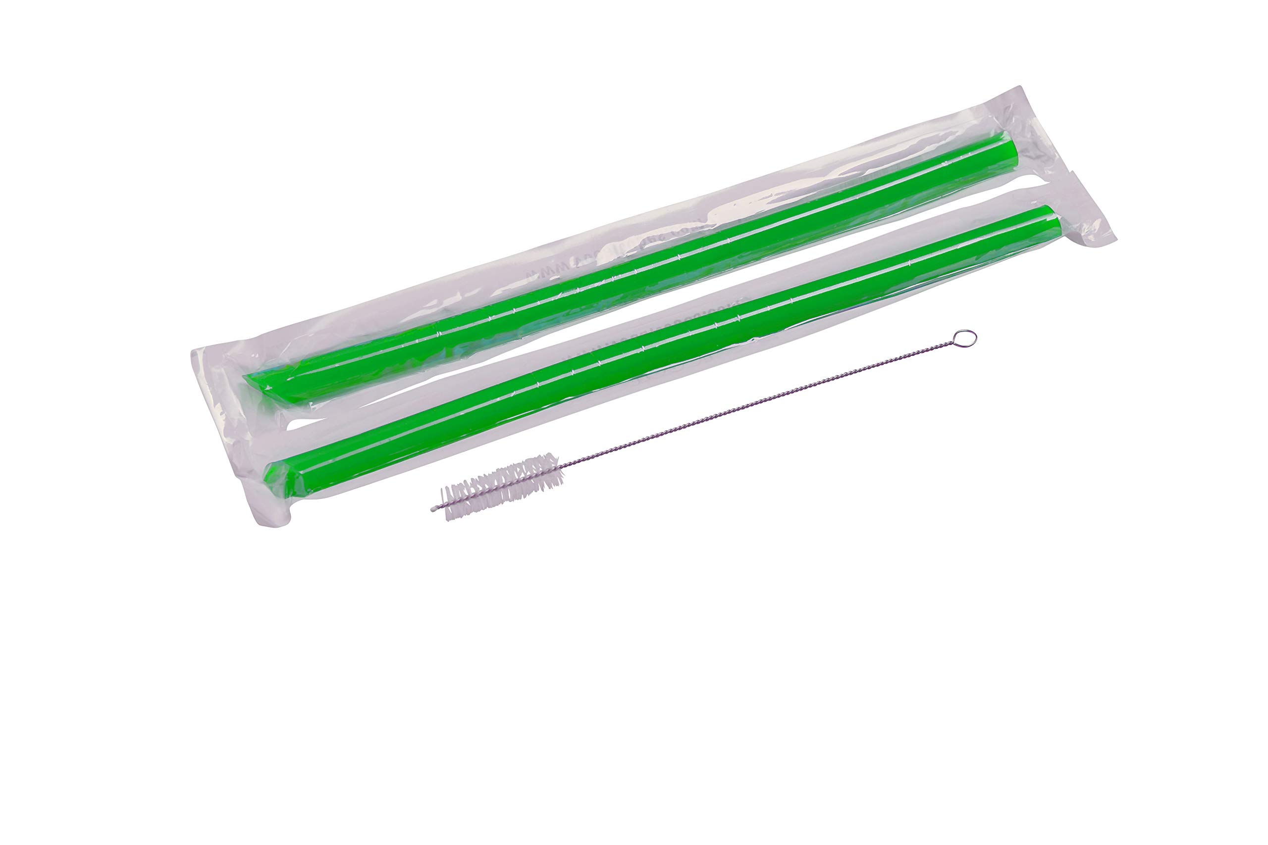 Green Vocal Tubes for Speech Therapy and Singing - Therapy Straws for Vocal Health - Set of 2 Silicone Tubes for water resistant Voice Therapy and singing training