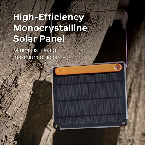 BioLite, SolarPanel 5+, Ultraslim 5-Watt Solar Panel with 3,200 mAh Battery, 13.76 oz, 10.12 x 8.19 x 0.94