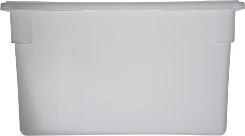 Carlisle FoodService Products Storplus Food Storage Container with Stackable Design for Catering, Buffets, Restaurants, Polyethylene (Pe), 21.5 Gallon, White, 21.5 Gallon, 26" x 18" x 15"