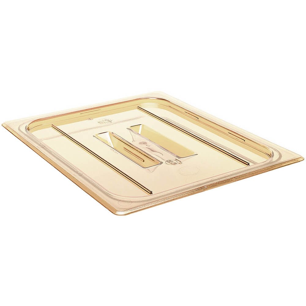 Cambro 1/6 H-Pan Cover Lid, Amber, Pack of 6 (78960)
