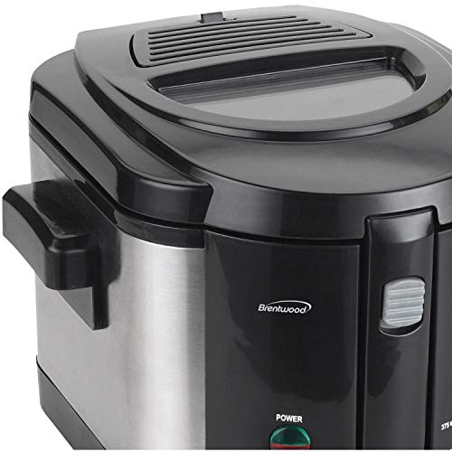 Brentwood Electric Appliances DF-720 8-Cup Deep Fryer, Silver