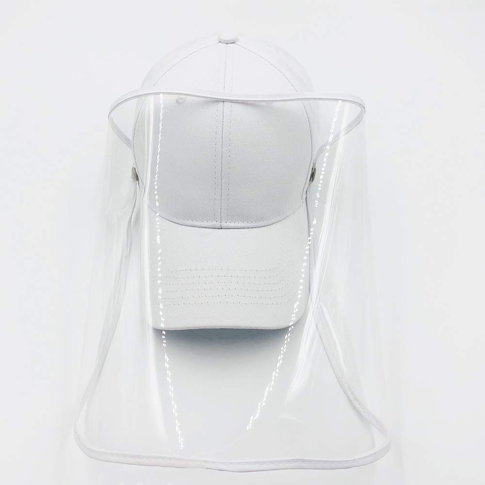 Baseball Cap Eye Facial Protective Detachable Adjustable Hat for Anti-Sun Outdoor Sports(Black）