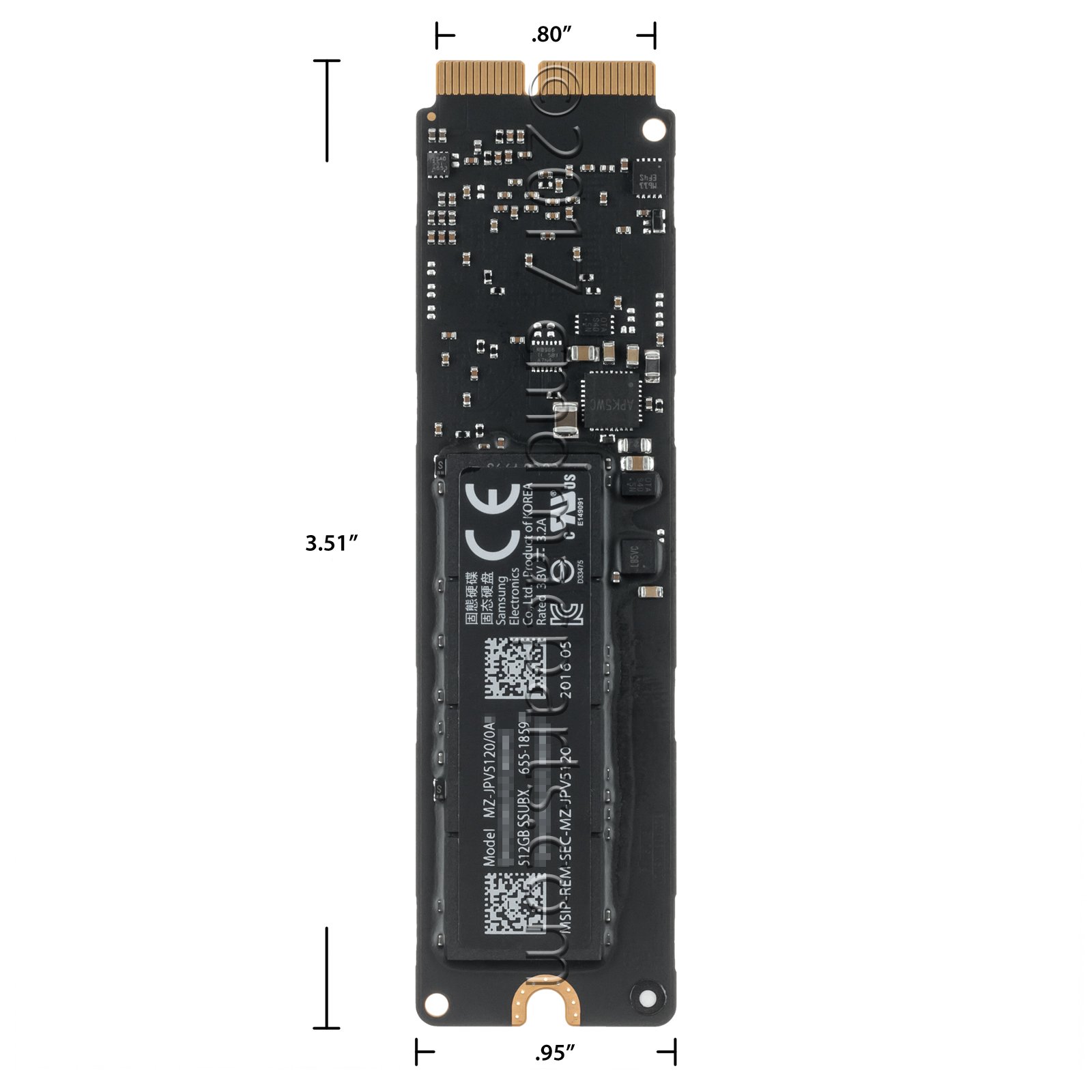 Odyson - 512GB SSD Replacement for Apple MacBook Pro 13" Retina A1502 (Early 2015), 15" A1398 (Mid 2015)