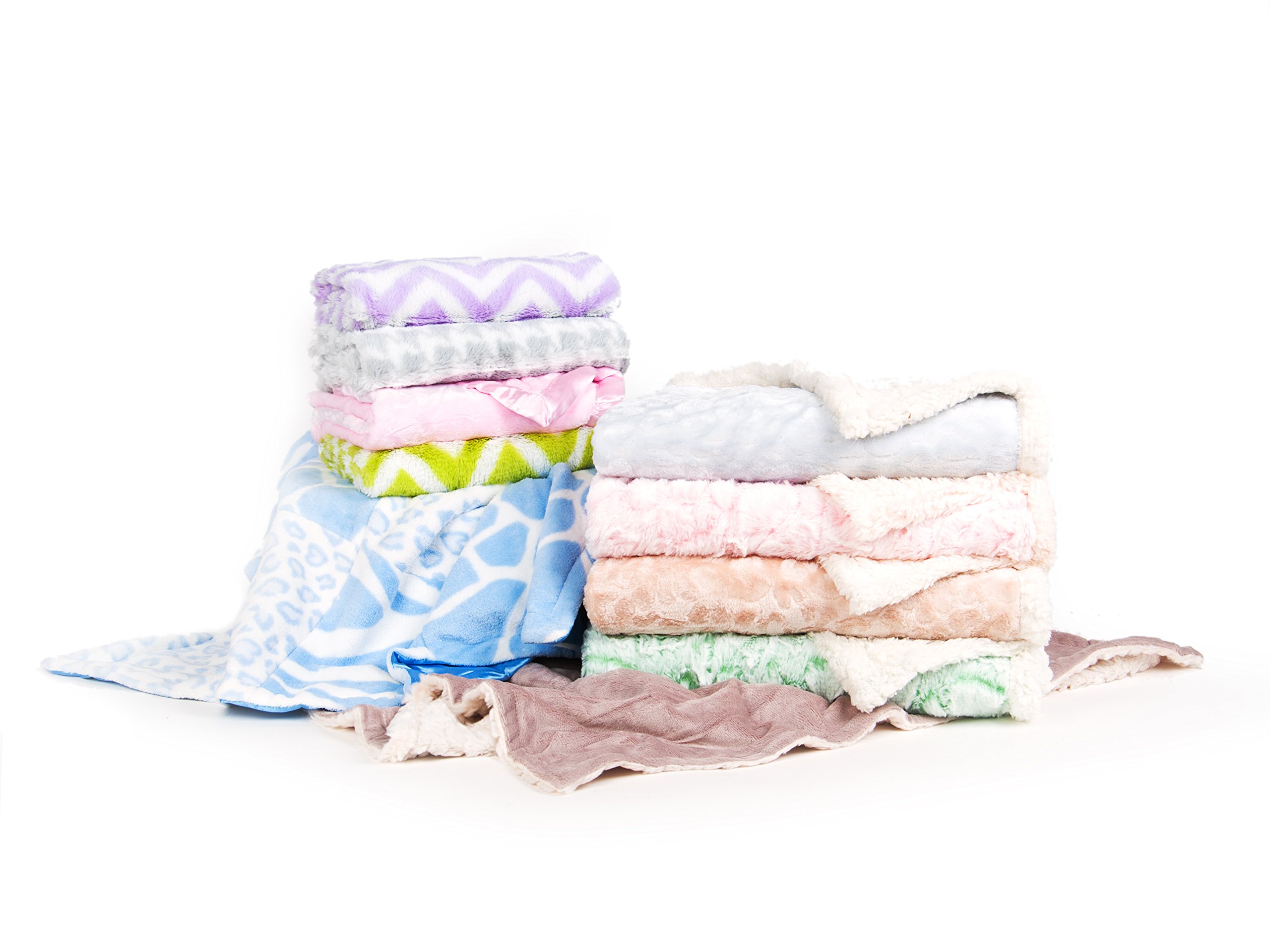 Tadpoles Lightweight Plush Double Layer Baby Blanket, Baby Swaddle Blanket, Crib Blanket, Receiving Blanket, Super Soft Blanket (30”x36”, Grey Houndstooth Print)