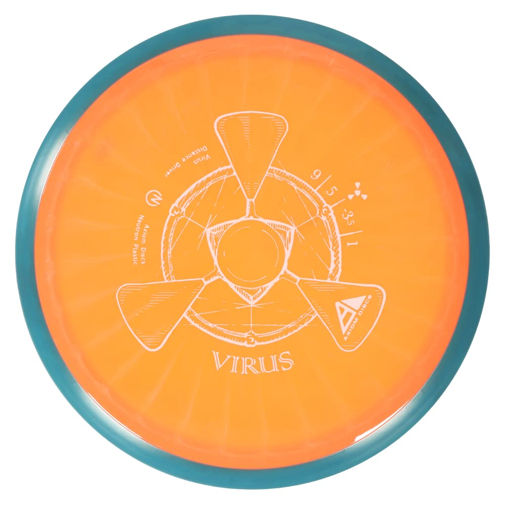 Axiom Discs Neutron Virus Distance Driver Golf Disc [Colors May Vary] - 160-169g