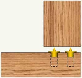 AUTOTOOLHOME Dowel and Tenon Center Transfer Plugs Point 1/4", 5/16", 3/8" and 1/2" Set of 8