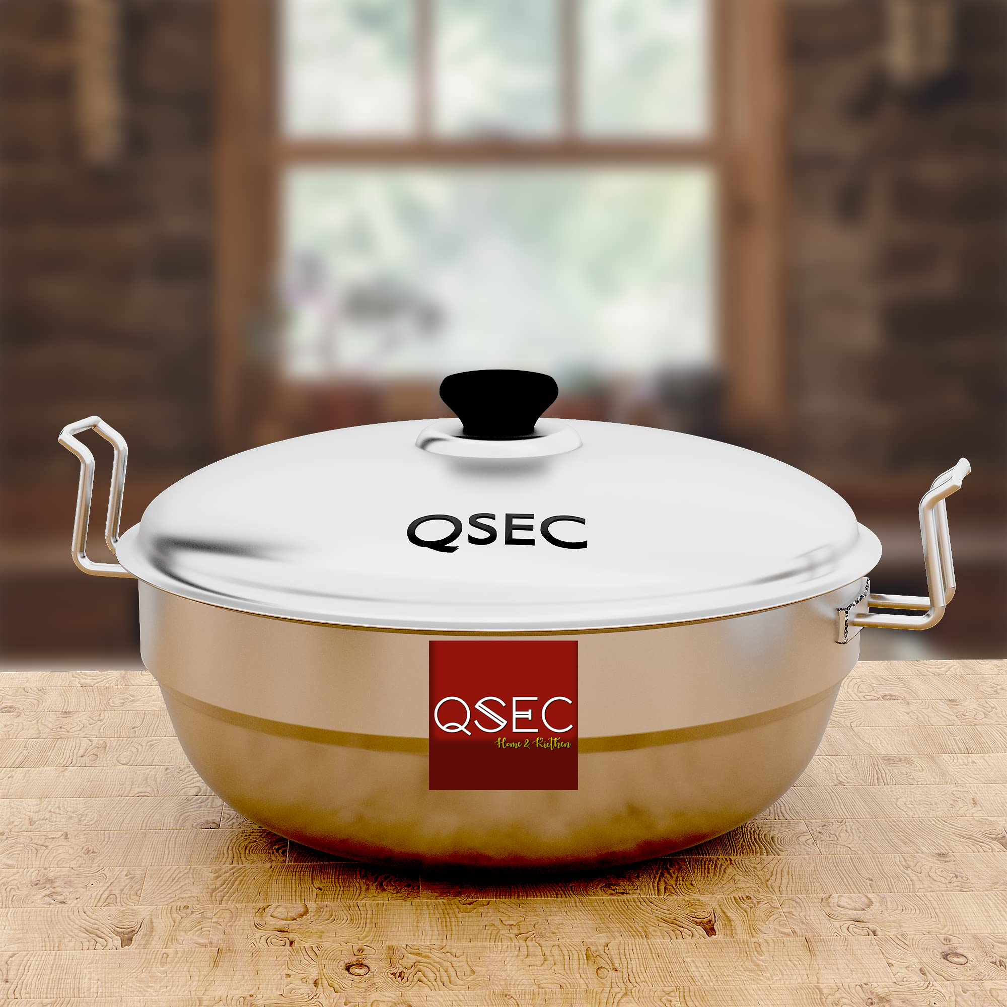 QSEC Stainless Steel Induction Base Idli Maker Multi Kadai Idli Steamer & Idli Cooker With 7 Plates | 2 Mini Idli | 2 Idli | 2 Dhokla | 1 Momo, 4 Liter…