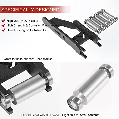 Belt Grinder 2x72 Small Wheel Holder Set 5 Sizes For knife Grinders Knife Making, 7.8In, 7.8