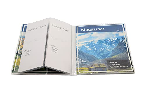 ASVP Shop JW Field Service Vinyl Magazine and Tract Organizer Holder Supplies