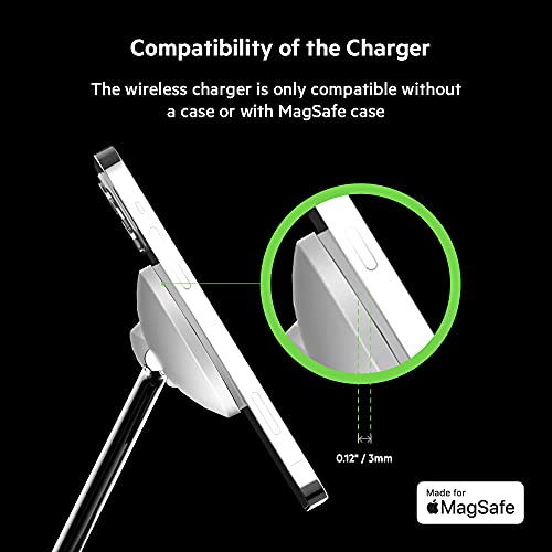 Belkin BoostCharge PRO 3-in-1 Wireless Charger with MagSafe for iPhone 13, 12 + Apple Watch + AirPods (Magnetically Charges iPhone 13 and 12 Models up to 15W)