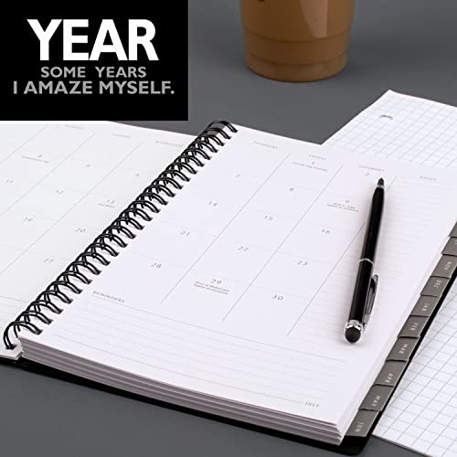 AT-A-GLANCE 2022-2023 Planner, Weekly & Monthly Academic, 5-1/2" x 8-1/2", Small, Elevation, Black (75101P05)