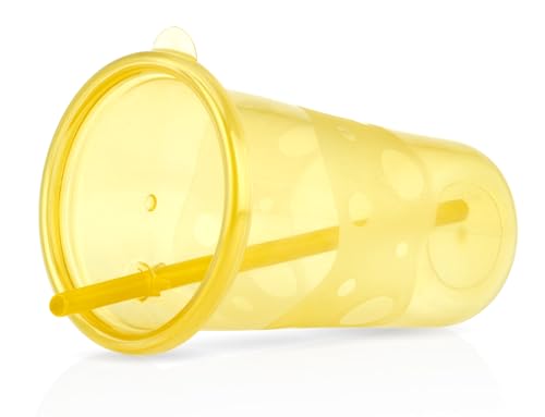 Nuby 4-Pack Stackable Wash or Toss Straw Cups, Multi, One Size