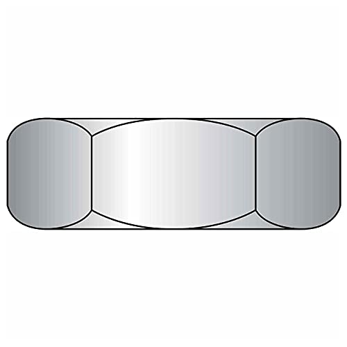 Nylon Insert Lock Nut, 2-56, Low Carbon Steel, Zinc, UNC, 100 Pack
