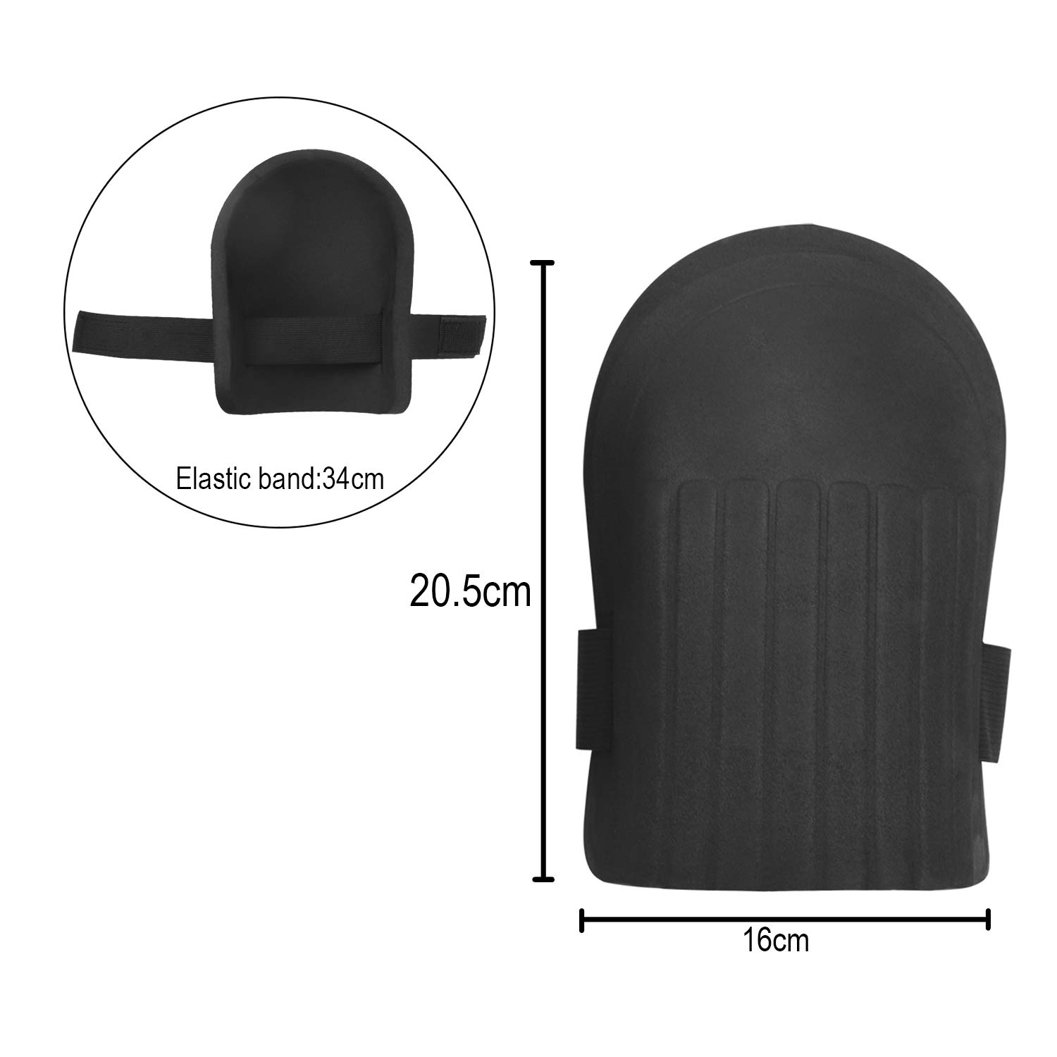 Beisto Gardening Knee Pads with Thick EVA Foam Padding, Comfortable Kneeling Cushion for Construction, Gardening, Flooring Work