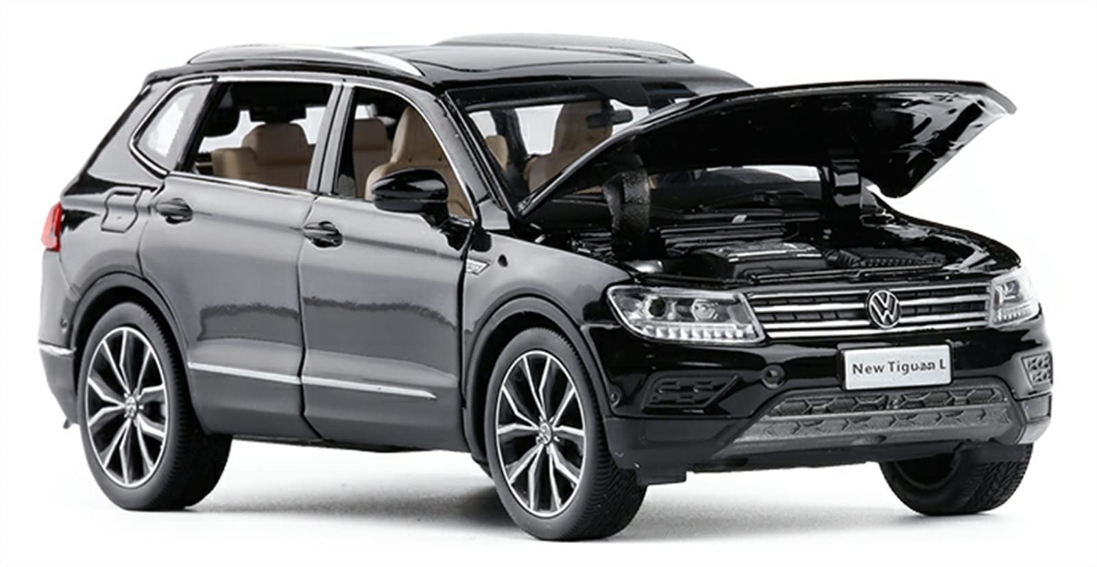 APLIQE Scale Model Vehicles for Alloy Pullback Car High Imitation Tiguan L Car Model Door Music Children's Toys 1:32 Sophisticated Gift Choice