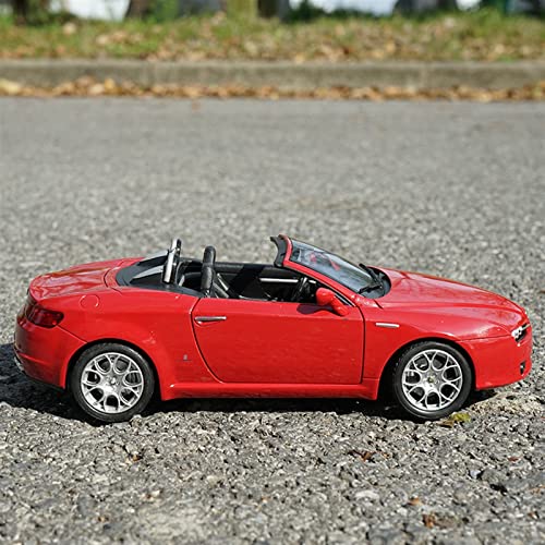 APLIQE Scale Model Vehicles for Alfa Romeo Spider Roadster Alloy Simulation Car Model Souvenir 1:18 Sophisticated Gift Choice