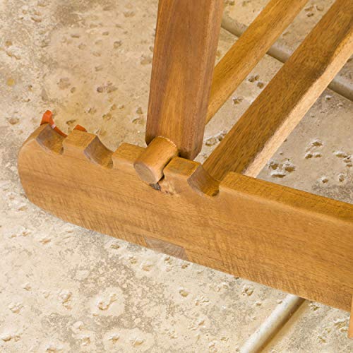 Christopher Knight Home Hayle Reclining Wood Adirondack Chair with Footrest, Natural Stained
