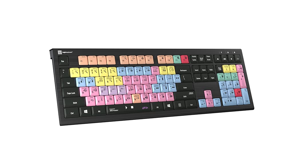 LogicKeyboard compatible with Avid Pro Tools 2018 PC Backlit Astra - LKBU-PT-APBH