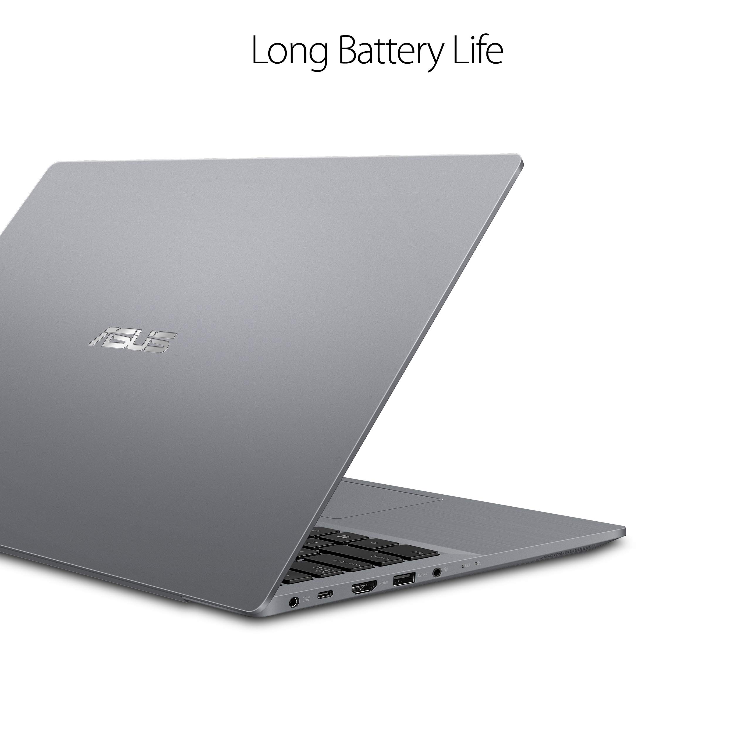 ASUS ExpertBook P5440 Thin and Light Business Laptop, 14” FHD, Intel Core i5-8265U Processor, 256GB PCIe NVMe SSD, 8GB DDR4 RAM, Windows 10 Pro, Fingerprint, TPM, Grey