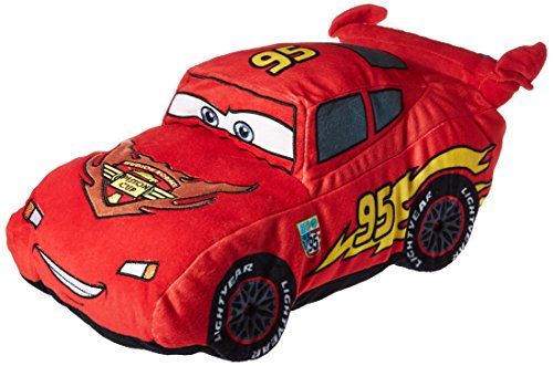 Cars Plush Stuffed Lightning Mcqueen Red Pillow Buddy - Kids Super Soft Polyester Microfiber, 19 inch (Official Disney Pixar Product)