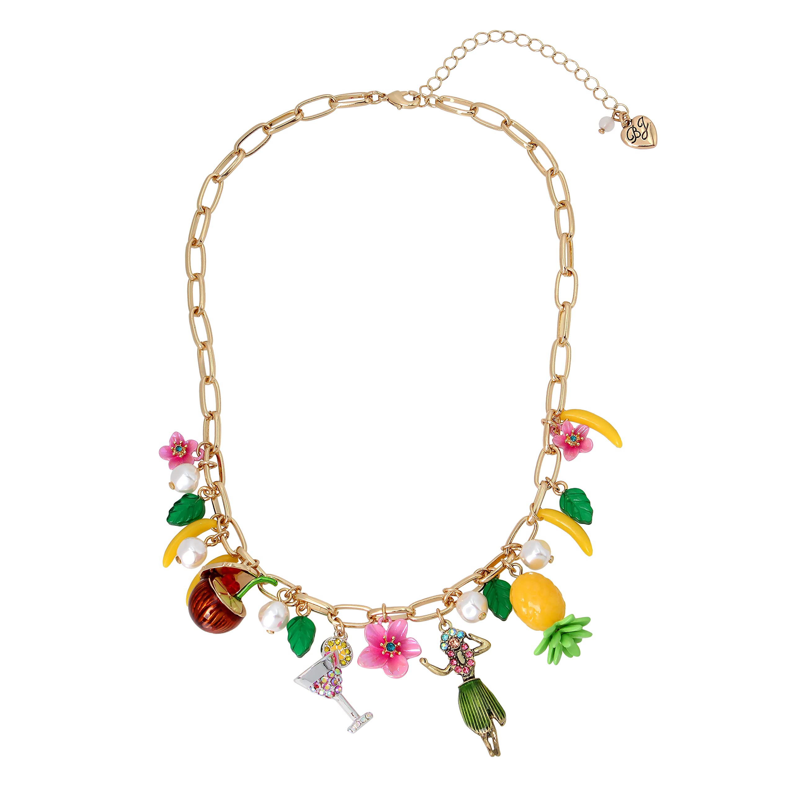 Betsey Johnson Island Charm Necklace