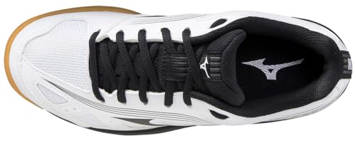 Mizuno Womens Cyclone Speed 3 Junior Shoe - White-Black, White/Black, 3 Big Kid US