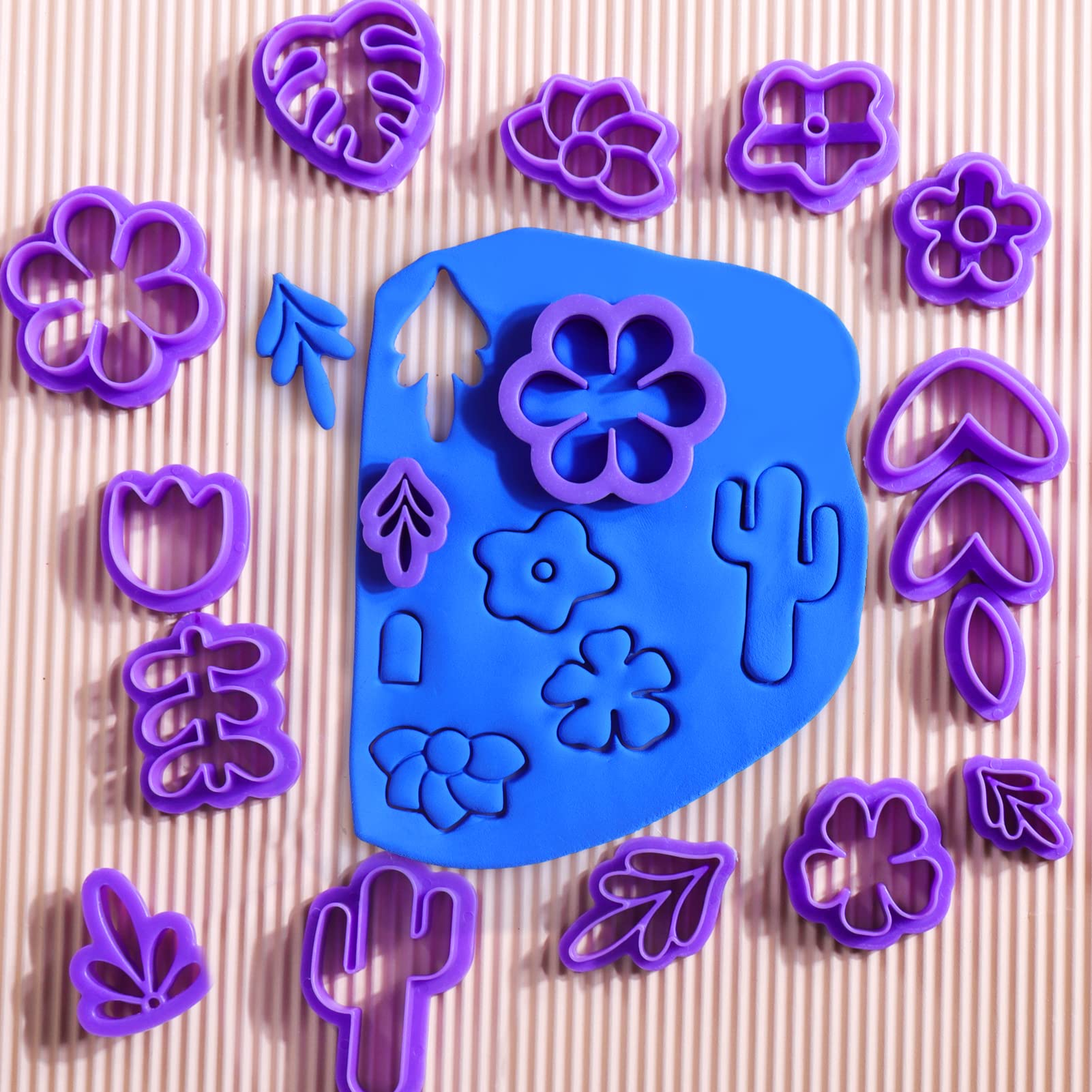 BABORUI 200Pcs Polymer Clay Cutters, Set of 22 Clay Cutters, 8Pcs Circle Clay Earring Cutters with 170Pcs Clay Earring Making Kit, Polymer Clay Tools for Polymer Clay Jewelry Making