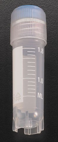 Simport T310-2A Sterile 2ml Cryovial with Silicone Washer Seal and External Threads (Pack of 100)