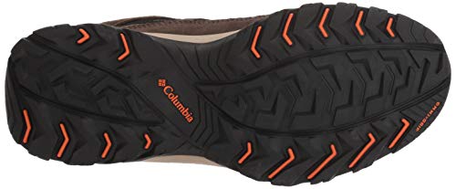 Columbia Mens Crestwood Hiking Shoe, Camo Brown/Heatwave, 12 Wide US