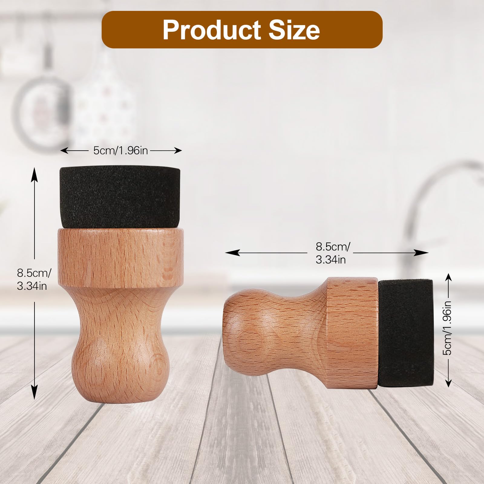 SAMEBUTECO Cutting Board Oil & Wax Applicator Set for Cutting Board,2 Pieces