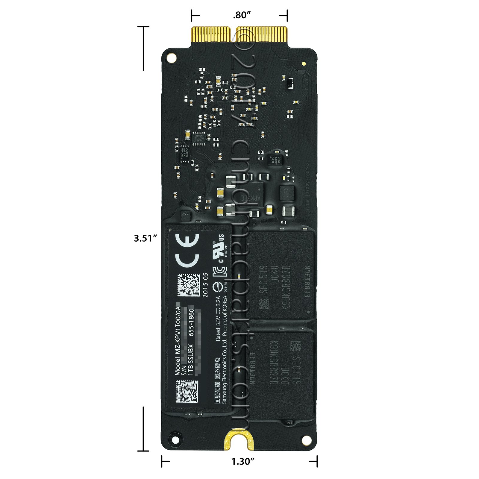 Odyson - 1TB SSD Replacement for Apple MacBook Pro 13" Retina A1502 (Early 2015), 15" A1398 (Mid 2015)
