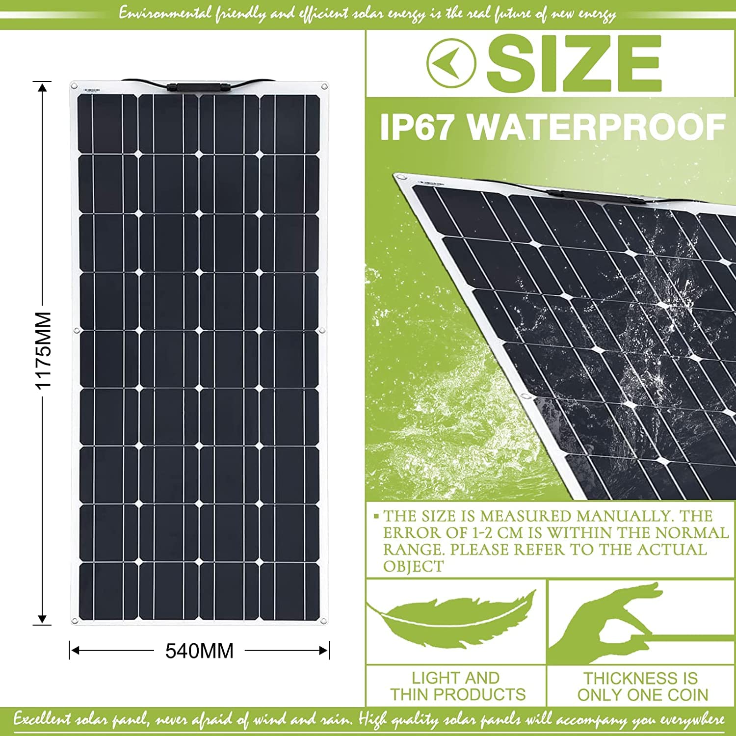 AQWSD 1200 Watt Solar Panel Kit, with 2pcs Charge Controller(40A) 2pcs 600 Watt Flexible Monocrystalline Solar Panel for 12-24V Battery Charging Car Battery Camper RV Yacht Battery Boat