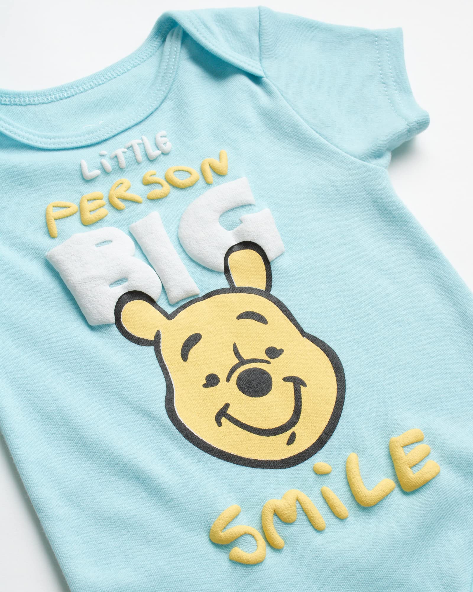 Disney Baby Boys' Bodysuits - 3 Pack Mickey Mouse, Lion King, Winnie The Pooh (Newborn), Size 0-3 Months, Pooh and Friends