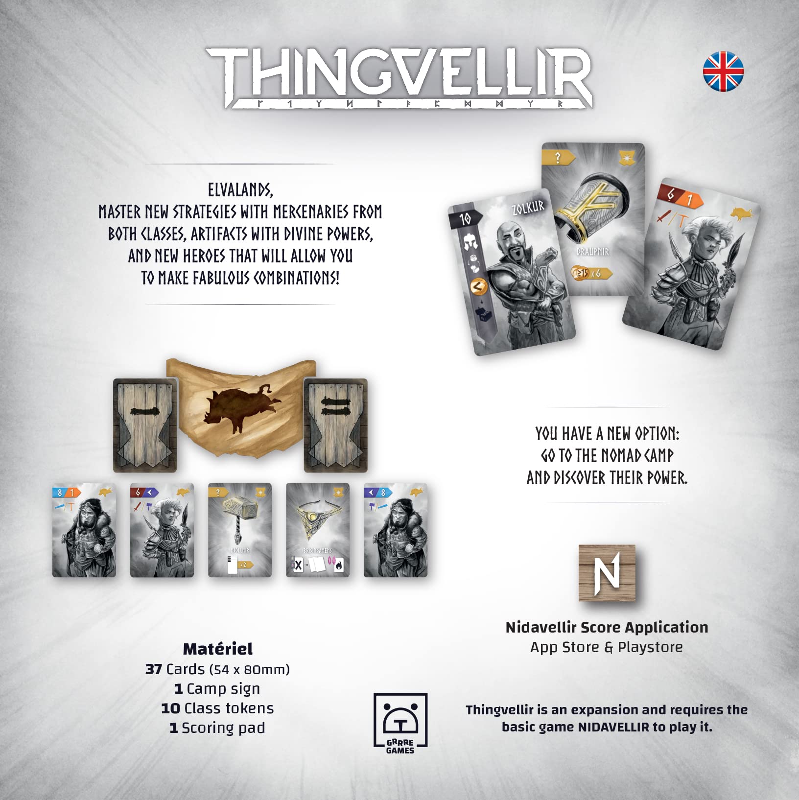 GRRRE GAMES Nidavellir: Thingvellir Expansion | Strategy Game for Teens and Adults | Ages 10+ | 2 to 5 Players | 45 Minutes