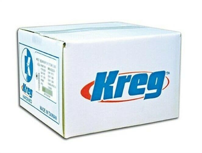 Kreg SML-C2-3000 Zinc Pocket Screws, 2-Inch, #8 Coarse Thread, Maxi-Loc Head (3000 Count)