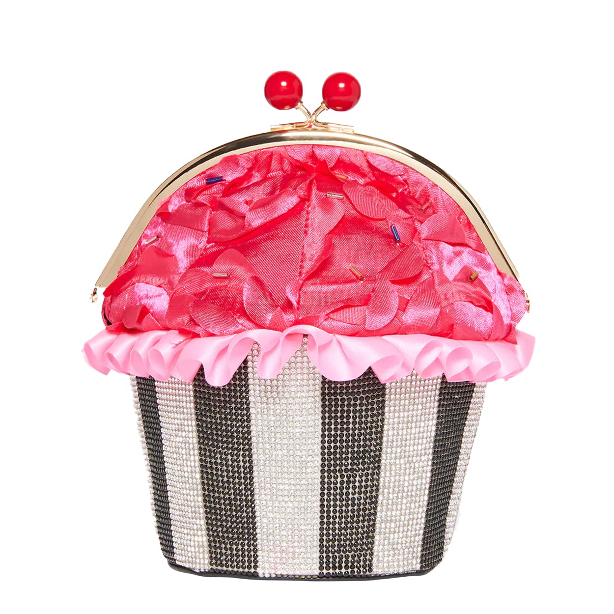 Betsey JohnsonWomen;s Kitsch Crystal Embellished 80th Birthday Cupcake Crossbody O/S, Multi