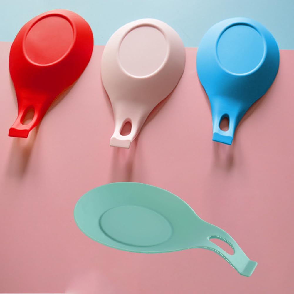 Silicone Spoon Rest for Stove Top, Kitchen Spoon Rest for Kitchen Counter, Coffee Spoon Rest, Heat Resistant Cooking Spoon Holder Stove Spoon Rest for Kitchen Utensils Ladles(size:B)