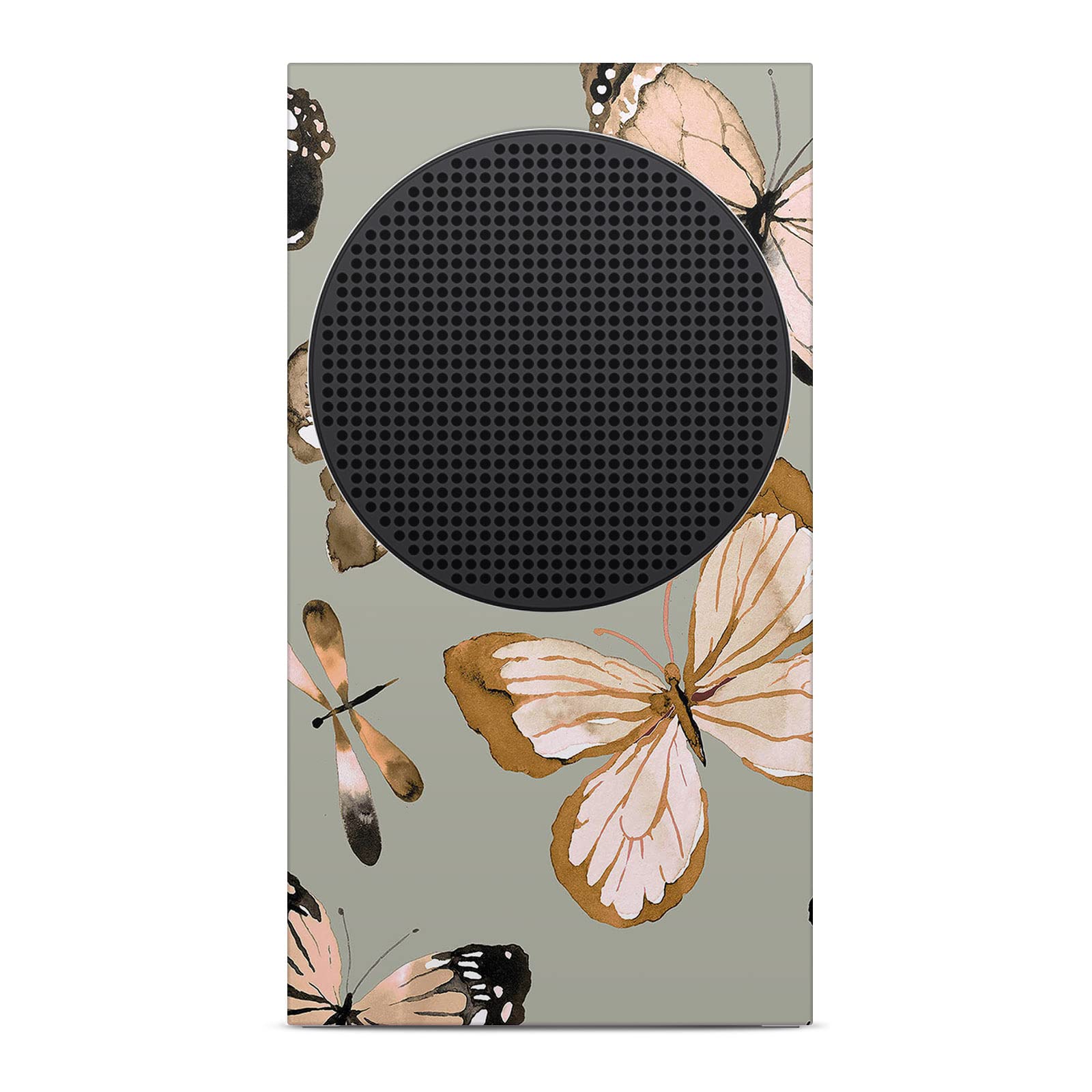 Head Case Designs Officially Licensed Ninola Butterflies Gold Green Assorted Vinyl Sticker Gaming Skin Decal Cover Compatible With Xbox Series S Console and Controller Bundle
