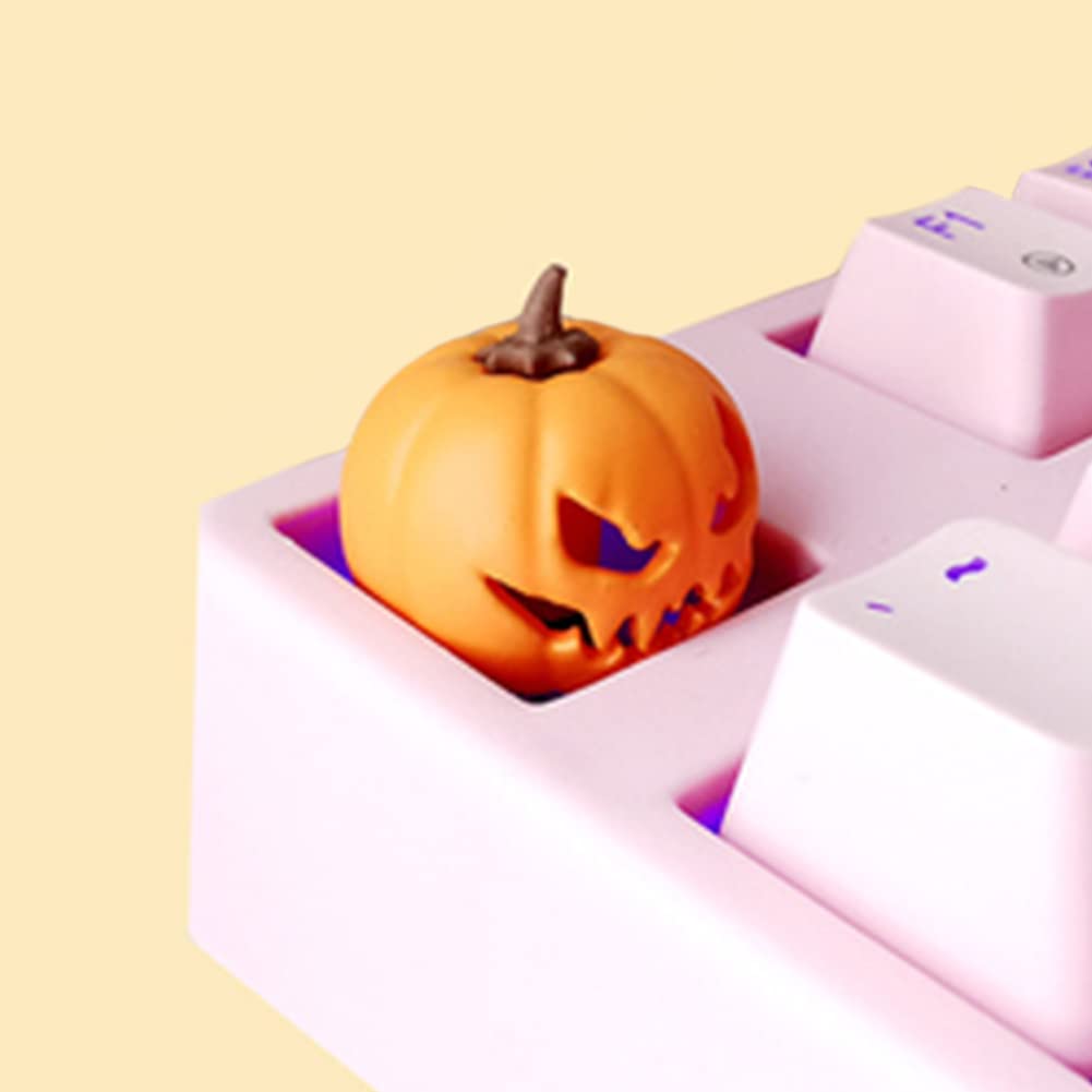 BETYMAO Resin Esc Keycap R4 Keycap Pumpkin Keycap Backlit Keycap DIY Replacement Keycap Gaming Keyboard Keycap for Mechanical Keyboard MX Switch DIY Decoration