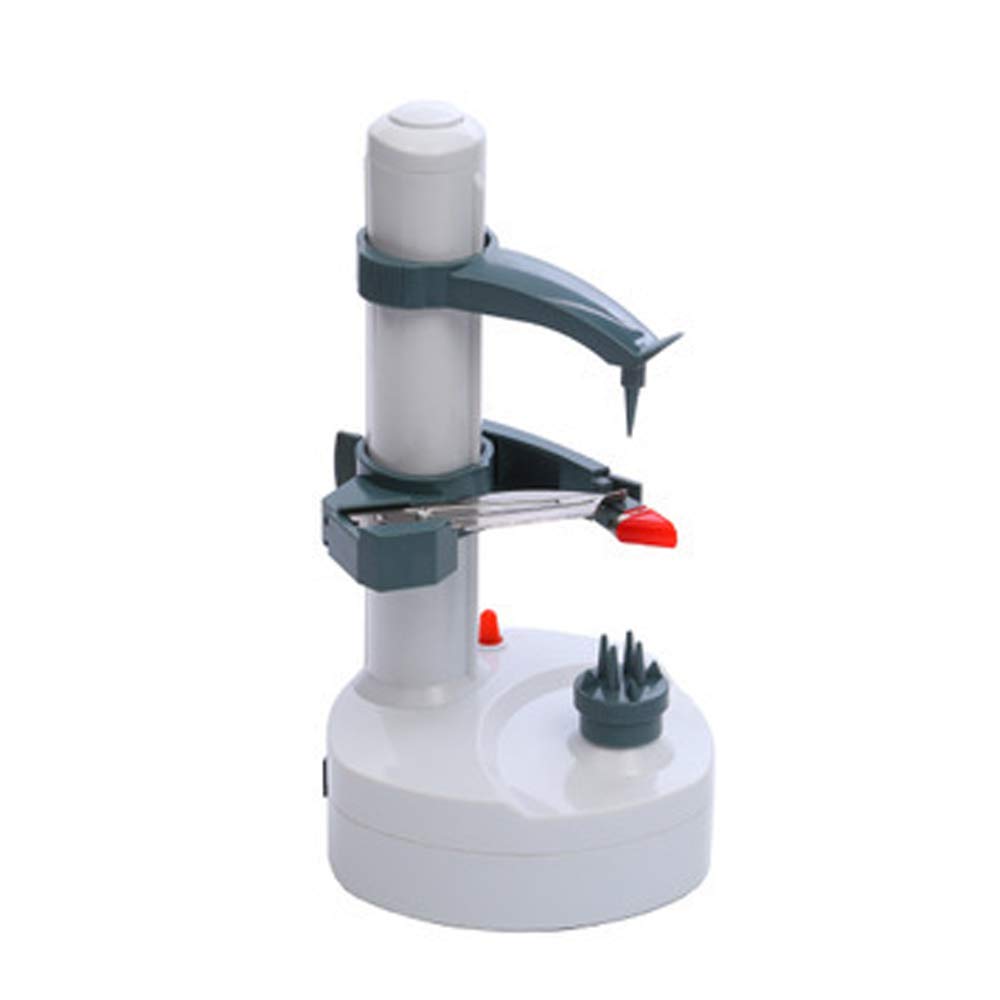 AnEssOil Electric Peeling Machine Multifunctional Fruit Peeler Potato Electric Peeling Apple Artifact Peeler (WHITE)