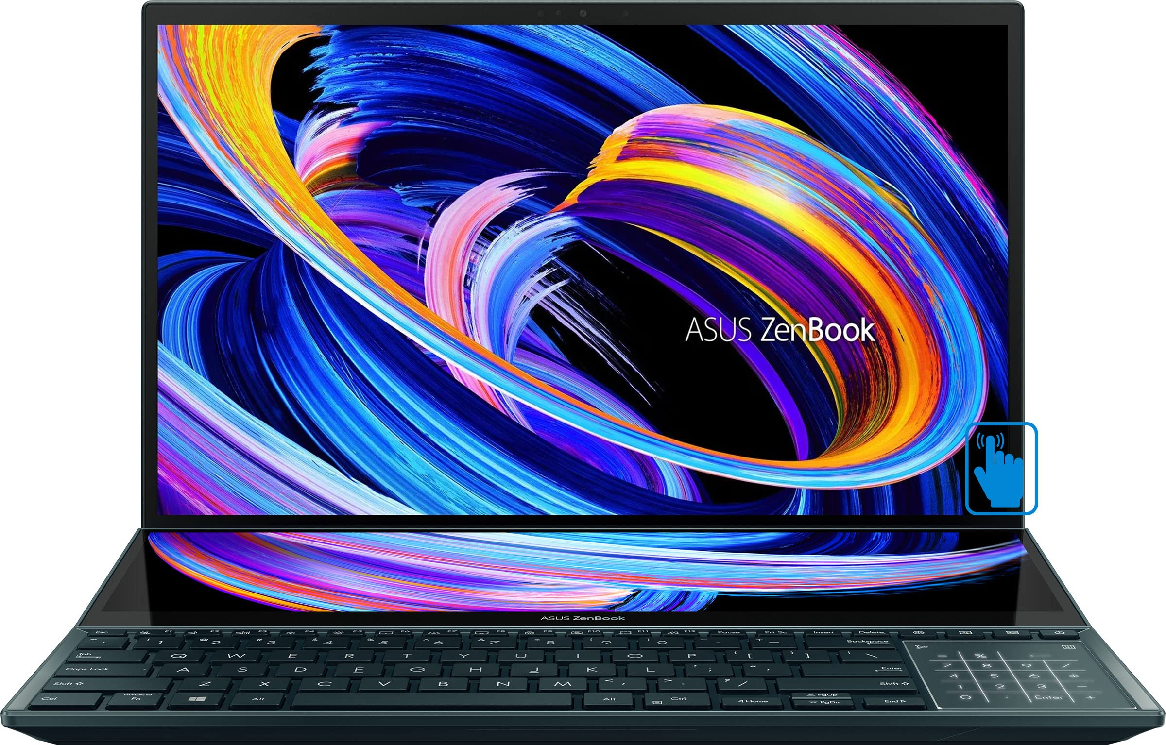 ASUS ZenBook Pro Duo 15 Gaming & Business Laptop (Intel i9-11900H 8-Core, 32GB RAM, 8TB PCIe SSD, RTX 3060, 15.6" 60 Hz Touch 1920x1080, Active Pen, WiFi, Win 11 Pro) with USB-C Dock
