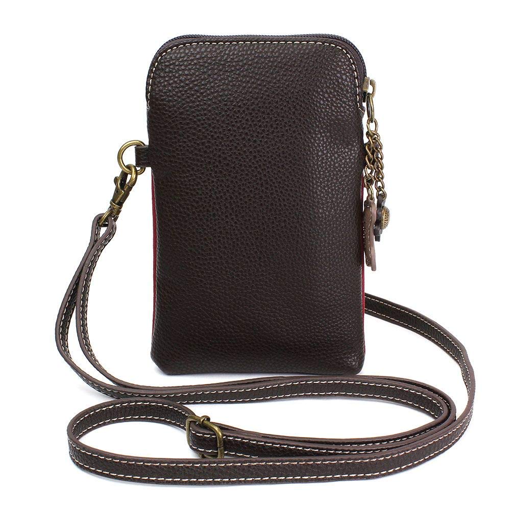 Chala Dazzled Paw Print Cellphone Convertible Strap Crossbody Handbag, Dog Lovers