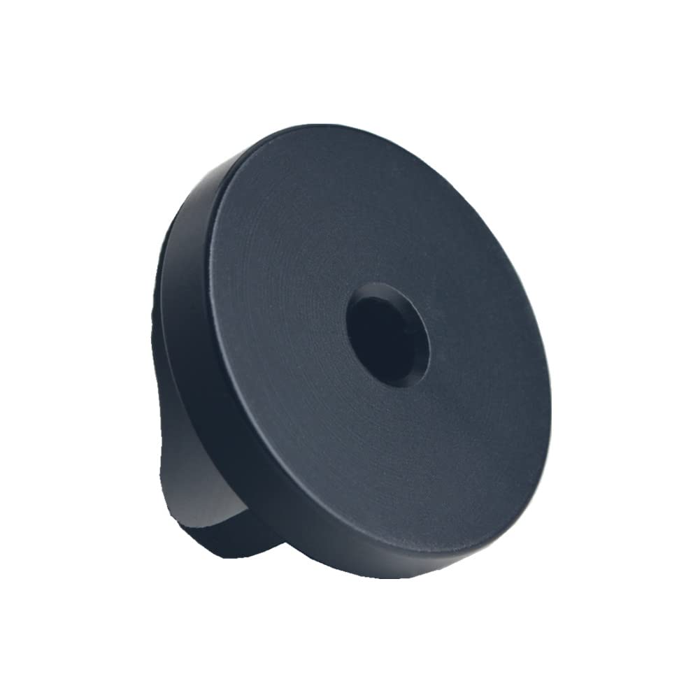 DEWHEL 45 RPM Aluminum Record Adapter Insert Compatible with 7 inch Vinyl Records Dome 45 Adapter Black