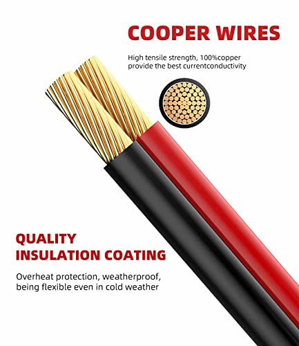 BERLAT Solar Panel Extension Cable,10AWG SAE PV Extension Cable to Solar Panels with 2 Pack SAE to SAE Polarity Reverse Adapters-30cm